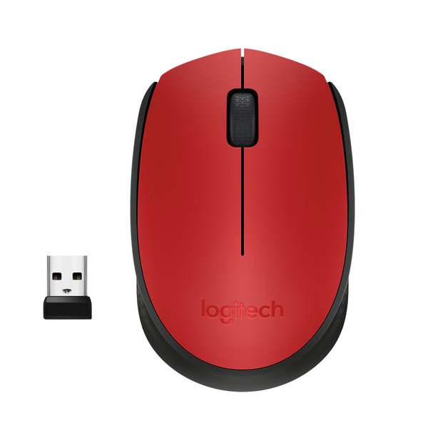 Logitech M171 Wireless Mouse – Red – The PC Shop